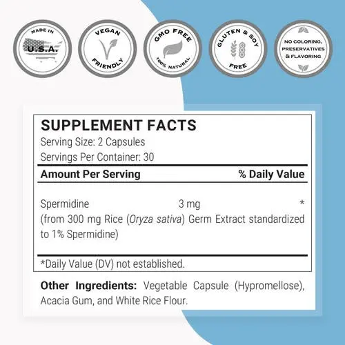 SUPERSMART Spermidine 3mg Per Day