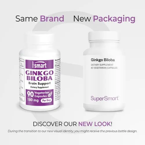 SUPERSMART Ginkgo Biloba 180mg Per Day