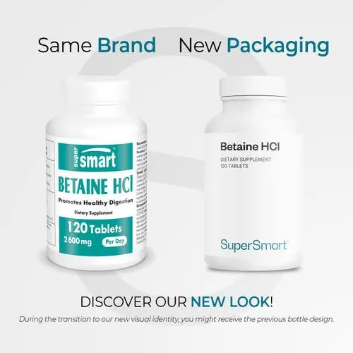 SUPERSMART Betaine Hci 2600mg Per Day