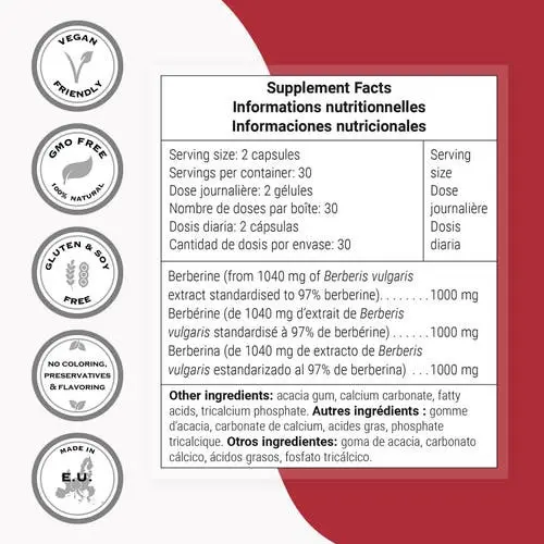 SUPERSMART Berberine Hcl Supplement