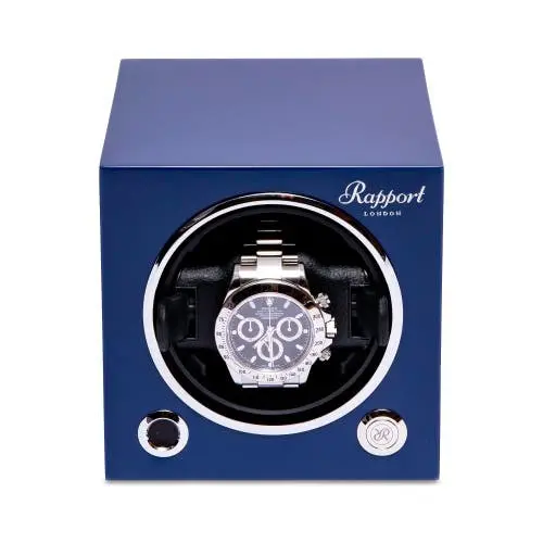 RAPPORT LONDON Evolution Single Watch Winder - Blue