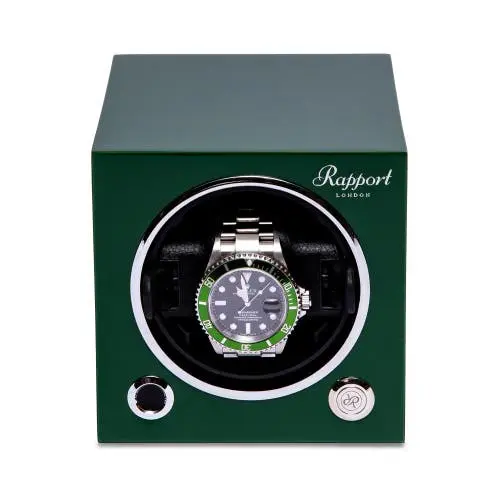 RAPPORT LONDON Evolution Single Watch Winder - Green