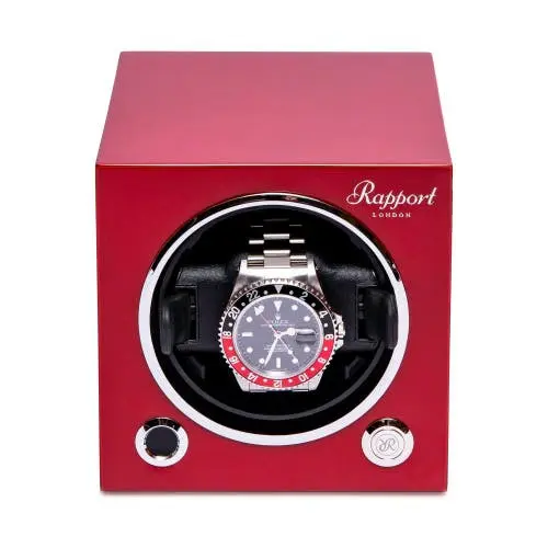 RAPPORT LONDON Evolution Single Watch Winder - Red