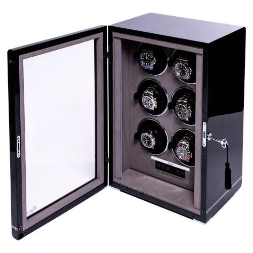 RAPPORT LONDON Formula Six Watch Winder - Carbon Fibre