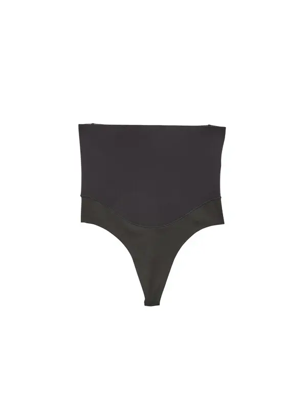 Fleur Du Mal Le Stretch Micro Shaping Thong - Black