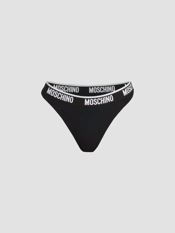 Moschino Log Banded Thong