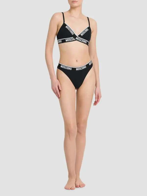 Moschino Log Banded Thong