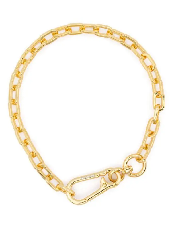 DARKAI Gold Rolo Chain Choker - Grey