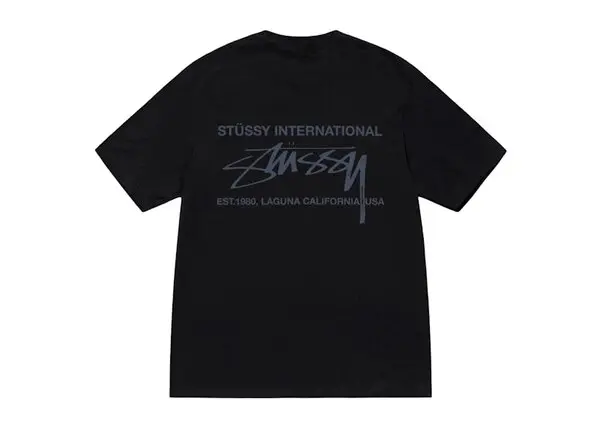 StÜssy Smooth International T-shirt - Black