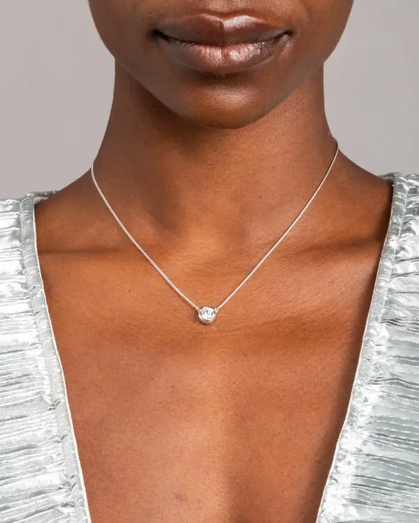 Alexis Bittar Asterales Solitaire Necklace - Silver