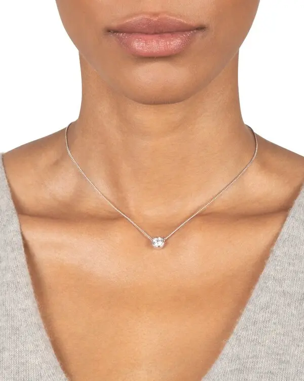 Alexis Bittar Asterales Solitaire Necklace - Silver
