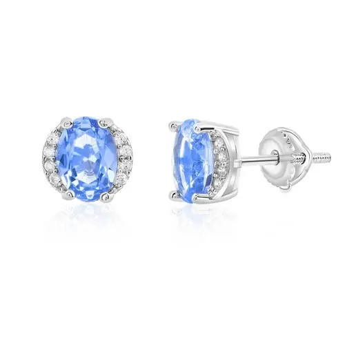 DONATELLO GIAN Sterling Halo Stud Earrings - Silver
