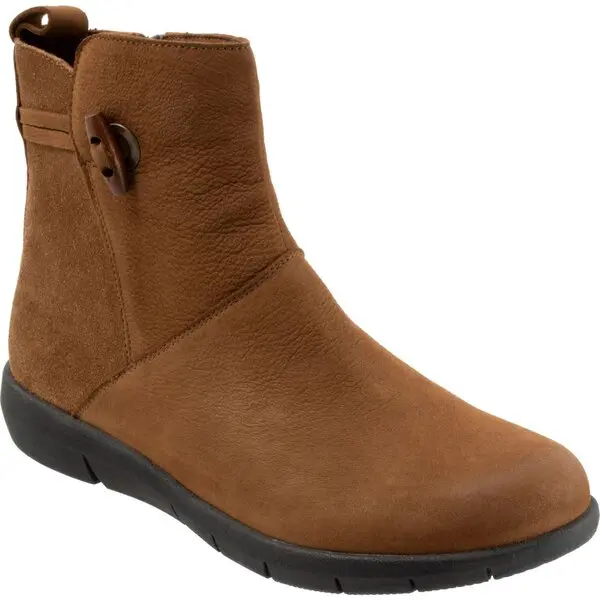Softwalk Adelaide Bootie - Luggage Nubuck