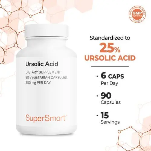 SUPERSMART Ursolic Acid 300mg Per Day