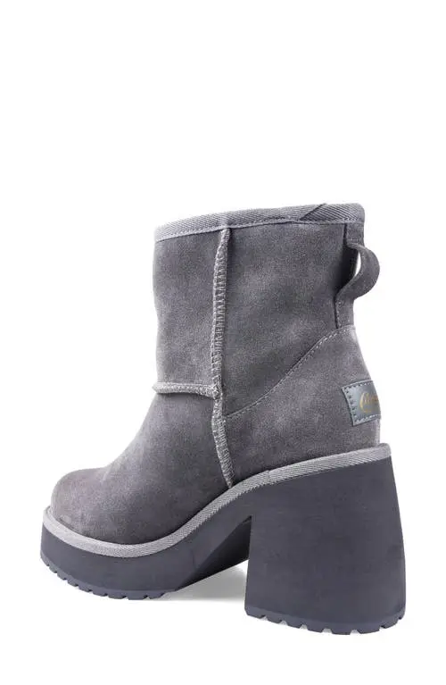CANDIE'S Luccia Platform Bootie - Grey Suede