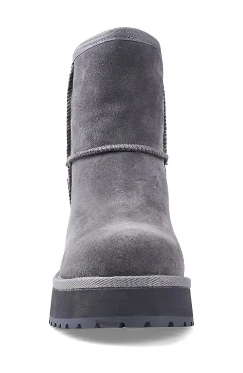 CANDIE'S Luccia Platform Bootie - Grey Suede