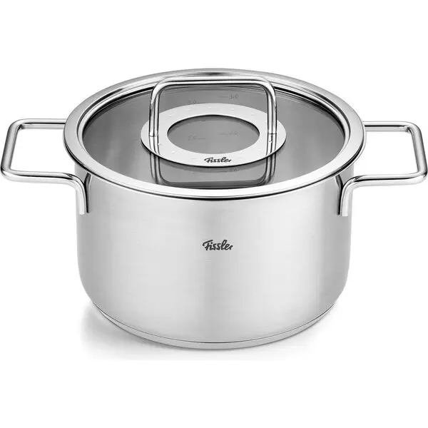 FISSLER Pure Collection Stock Pot With Glass Lid - Stainless Steel