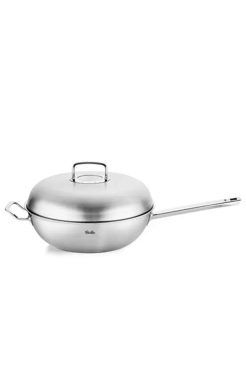 FISSLER Original-profi Collection Multi Ply Wok With High Dome Metal Lid - Stainless Steel