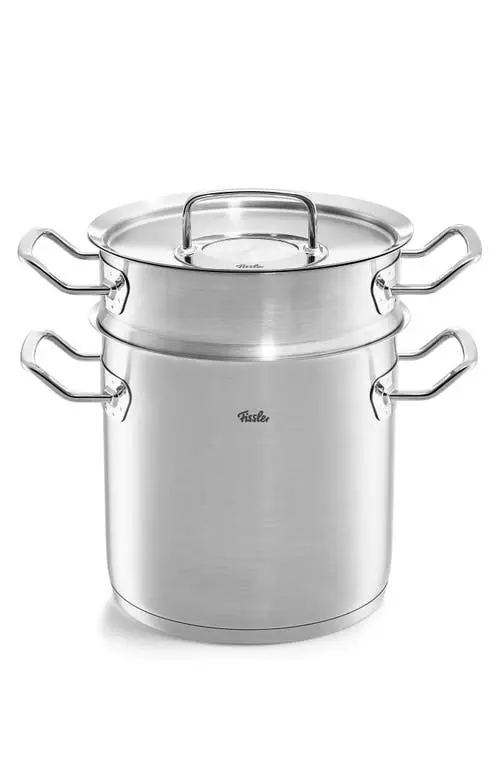 FISSLER Original-profi Collection Multipot With Steamer Insert And Metal Lid - Stainless Steel