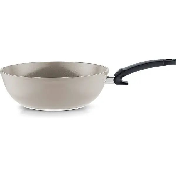 FISSLER Ceratal Comfort Ceramic Non-stick Wok - Warm Grey