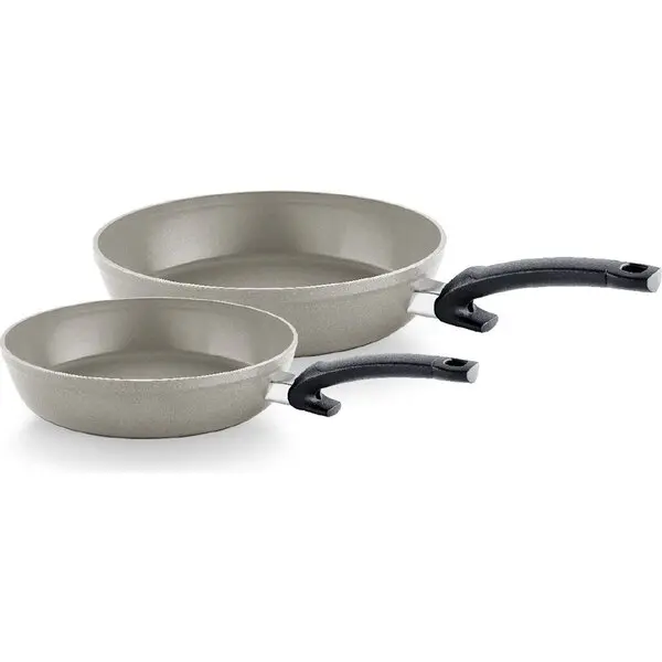 FISSLER Ceratal Comfort Ceramic Non-stick Frying Pan Set - Warm Grey