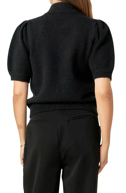 English Factory Heart Embellished Sweater