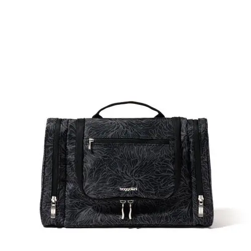 BAGGALLINI Travel Toiletry Kit Cosmetic Bag - Midnight Blossom