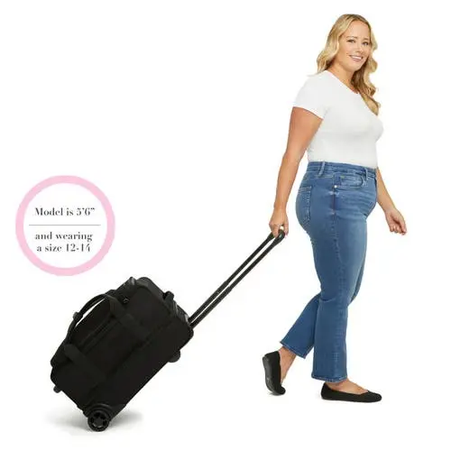 BAGGALLINI Gramercy Carry-on Travel Roller Duffel Bag - Black