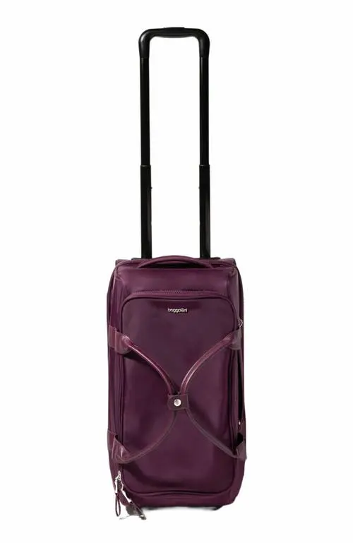 BAGGALLINI Gramercy Carry-on Travel Roller Duffel Bag - Mulberry Twill