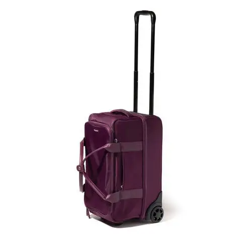 BAGGALLINI Gramercy Carry-on Travel Roller Duffel Bag - Mulberry Twill