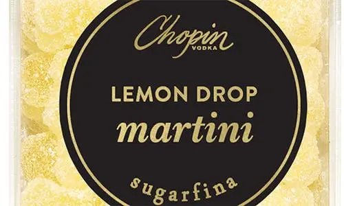 SUGARFINA Lemon Drop Martini Bears Set Of 4 Candy Cubes