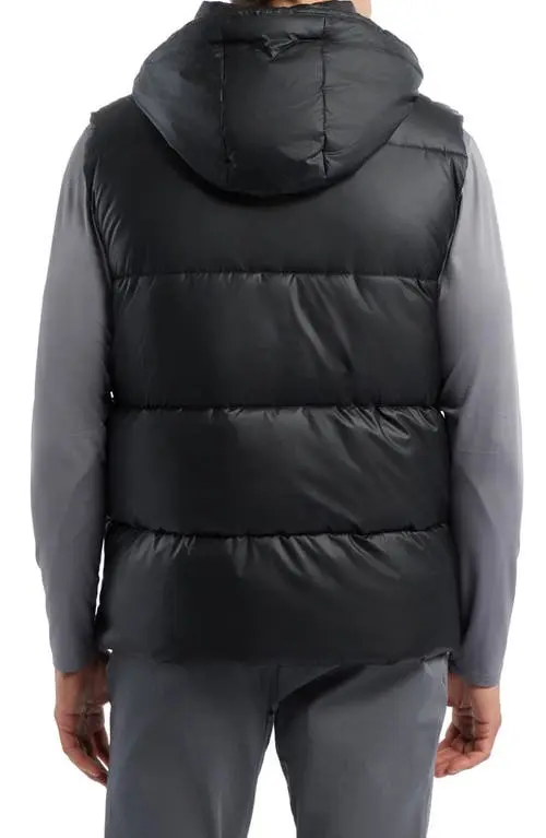 Hunter Chiswell Water Repellent Quilted Puffer Vest - Black