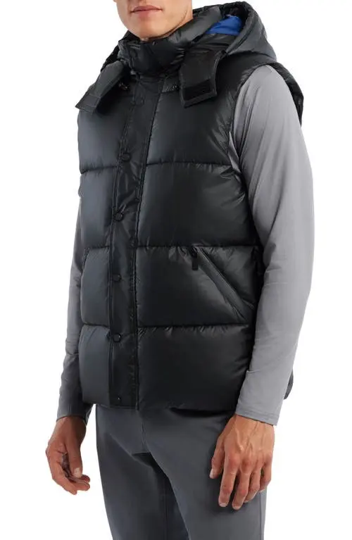 Hunter Chiswell Water Repellent Quilted Puffer Vest - Black
