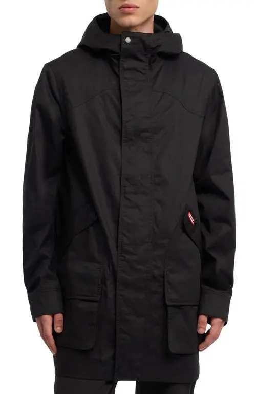 Hunter Downing Hooded Rain Jacket - Black