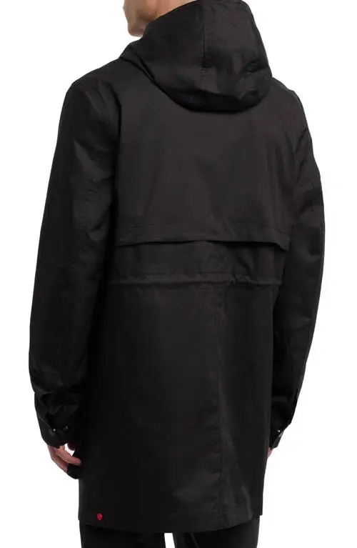Hunter Downing Hooded Rain Jacket - Black