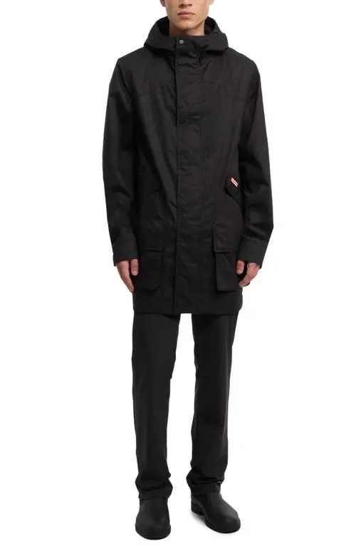 Hunter Downing Hooded Rain Jacket - Black