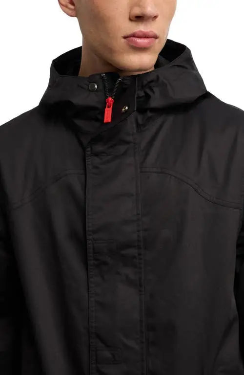 Hunter Downing Hooded Rain Jacket - Black
