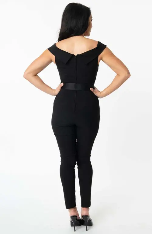 Unique Vintage Off Shoulder Gillian Jumpsuit