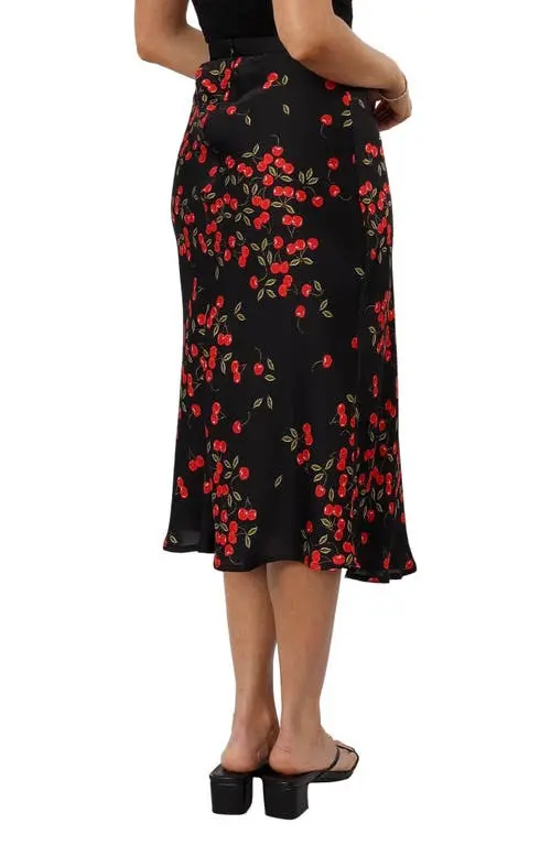 PETAL & PUP Annia Floral Print Midi Skirt