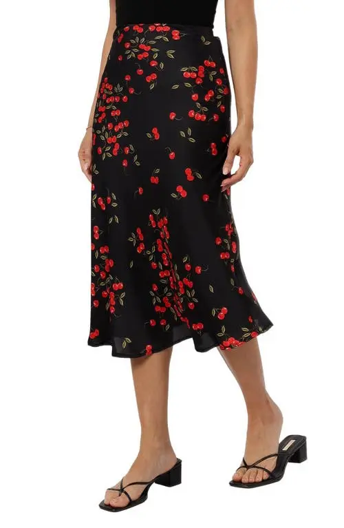 PETAL & PUP Annia Floral Print Midi Skirt