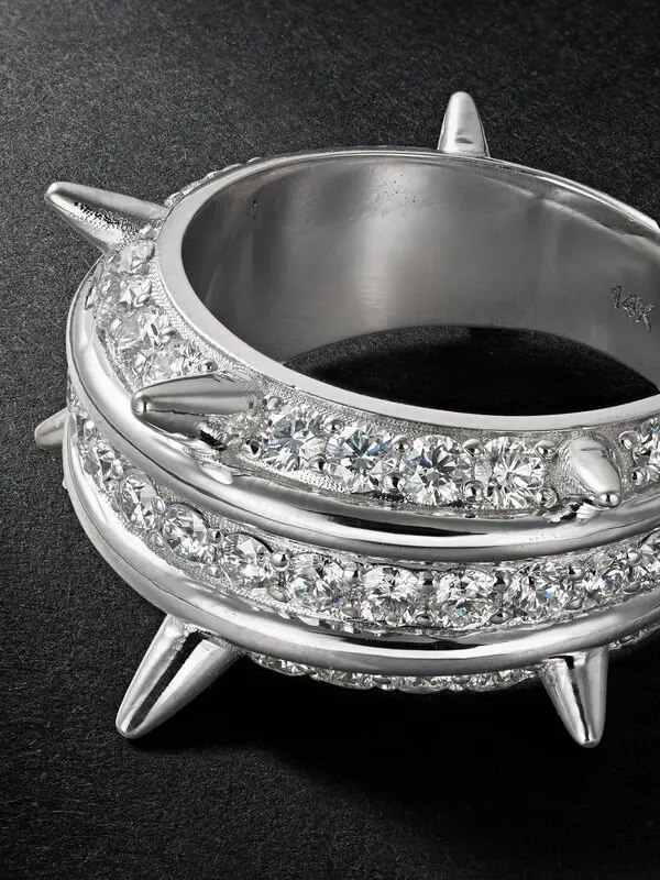 ALEX MOSS Destroyer 14k Diamond Ring