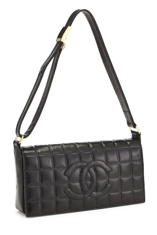 Chanel Leather Chocolate Bar Shoulder Bag