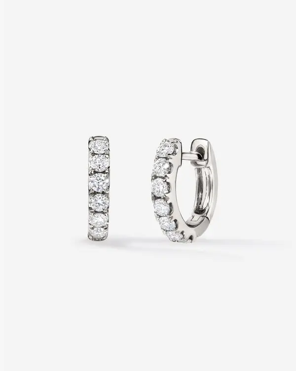 Ring Concierge 14k Yellow Gold Petite Jumbo Diamond Huggies - One-color