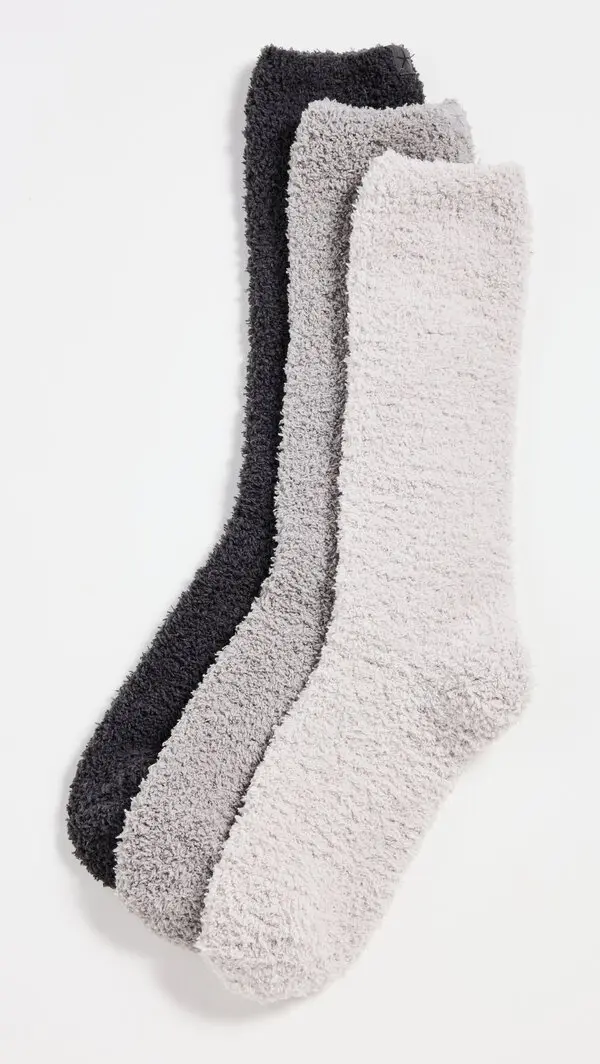 Barefoot Dreams Cozychic Sock Set - Carbon Multi