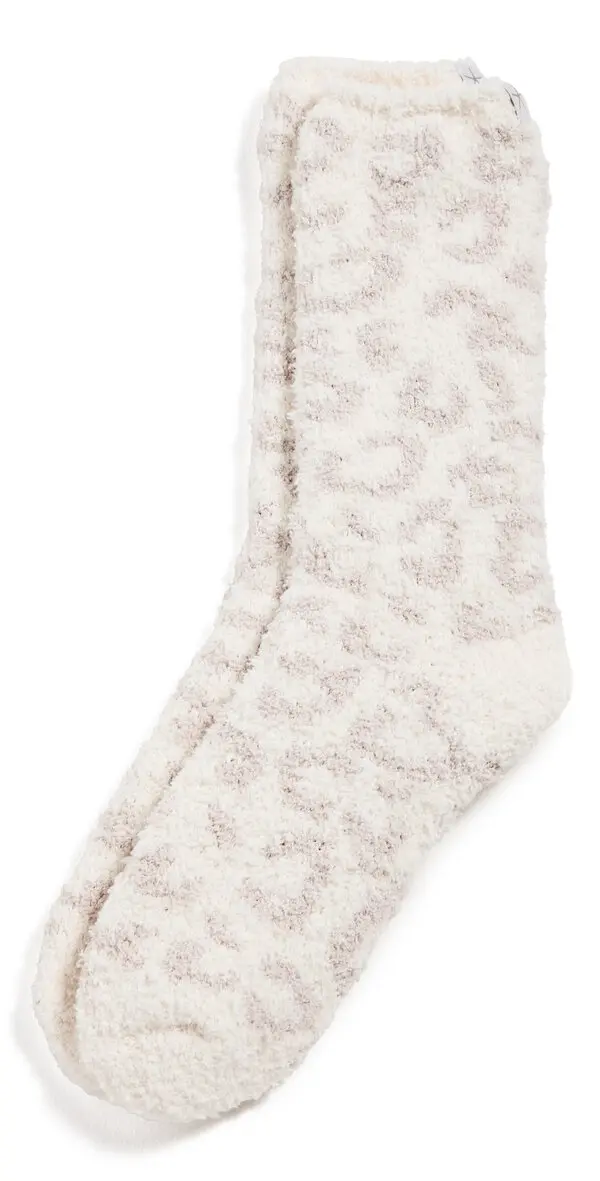Barefoot Dreams Cozychic Socks - Cream/stone