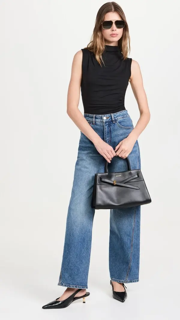 Veronica Beard Mylie Sleeveless Top - Black