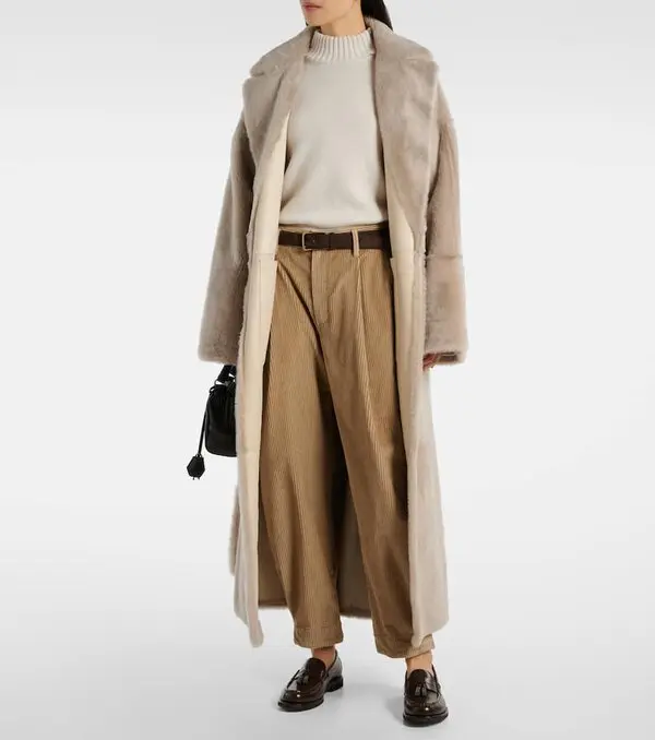 Brunello Cucinelli High-rise Cropped Pants