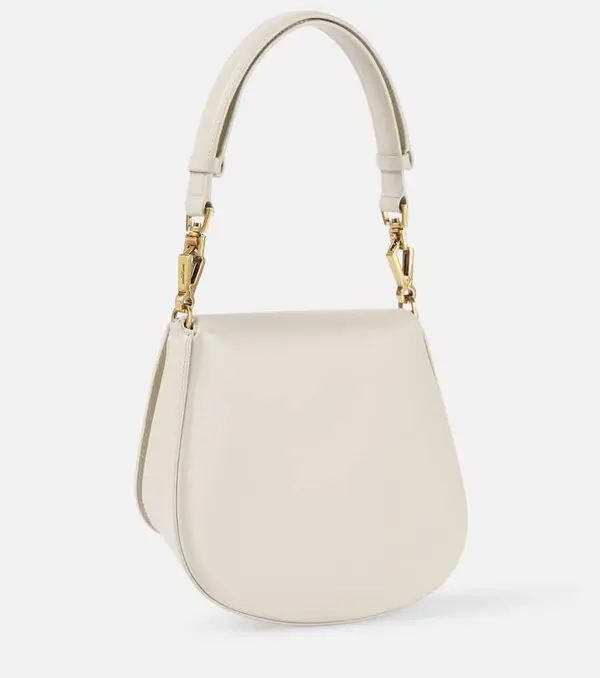 Saint Laurent Voltaire Leather Shoulder Bag - White