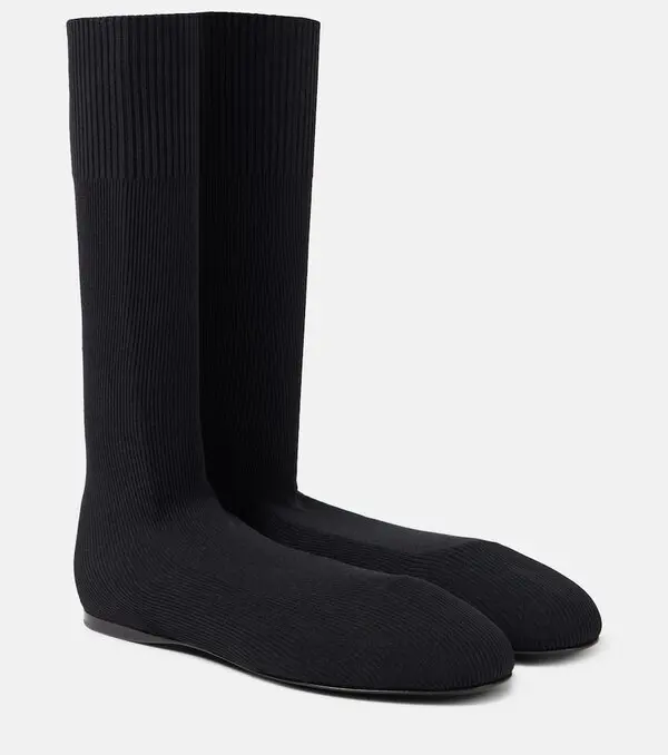 Proenza Schouler Tee Knit Sock Boots - Black