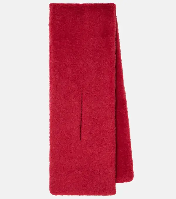 Max Mara Full Teddy Scarf - Red